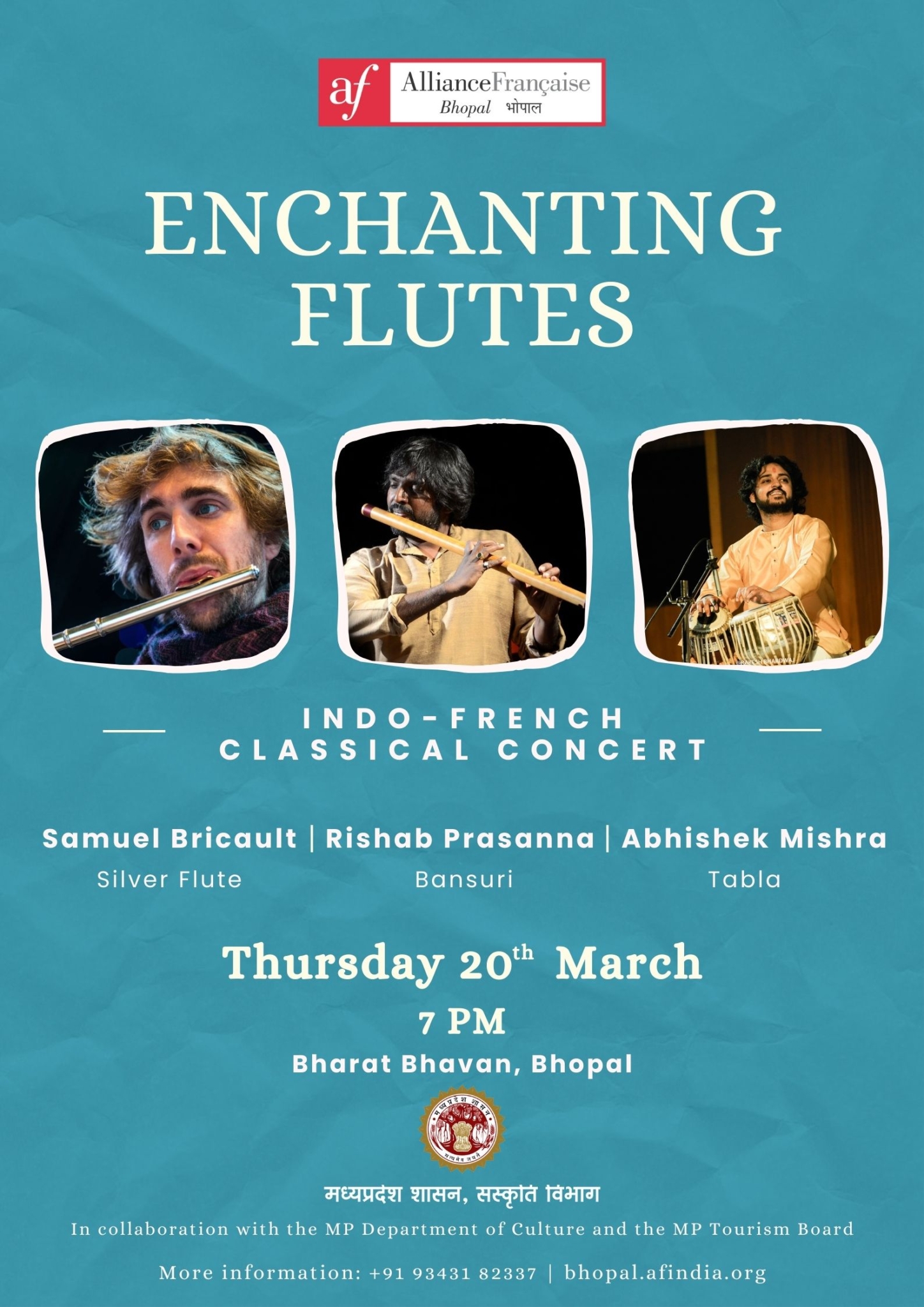 Enchanting Flutes - Concert - Alliance Française de Bhopal